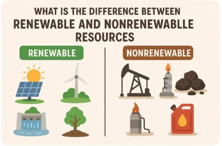 What Is the Difference Between Renewable and Nonrenewable Resources ...